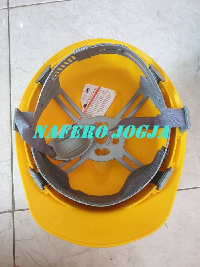 Helm Safety Biasa Kuning - NAFERO SAFETY
