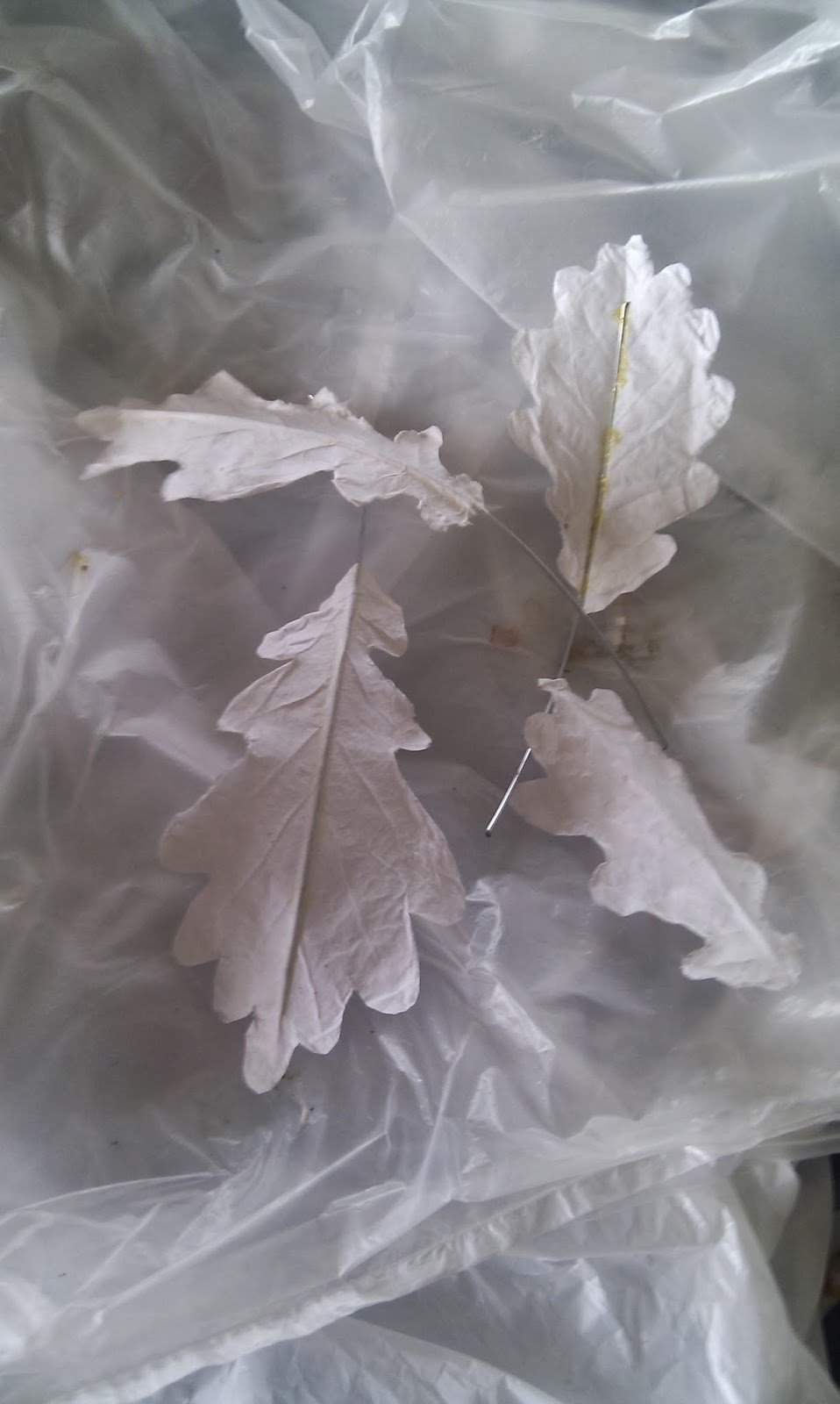 Cast paper leaves tutorial