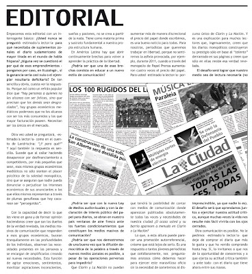 Diario La Ciudad Ituzaingó: Nota Editorial - 1ra. Edición