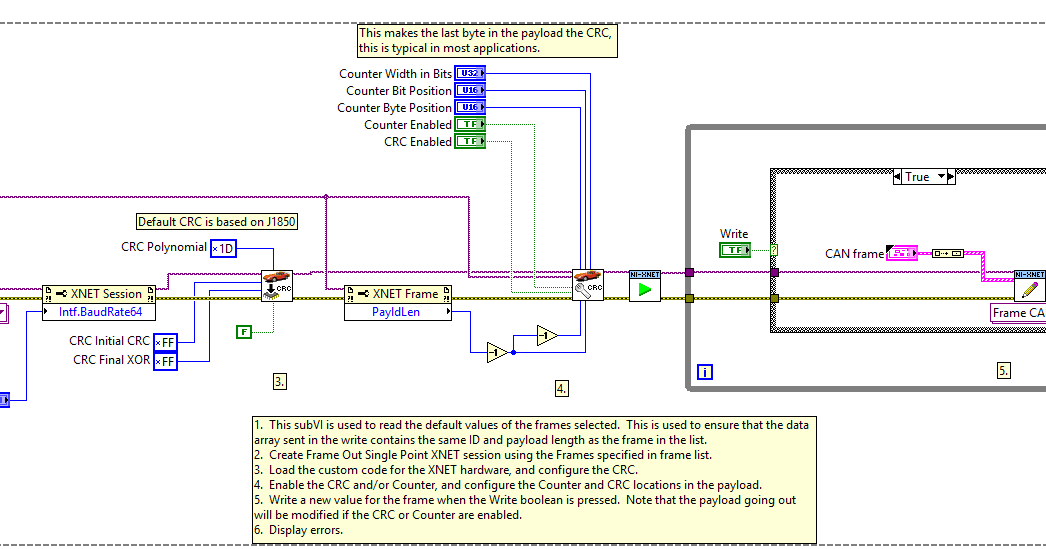 CAN Part 10 - Running Code on XNet Hardware (continued CRC and Counter)