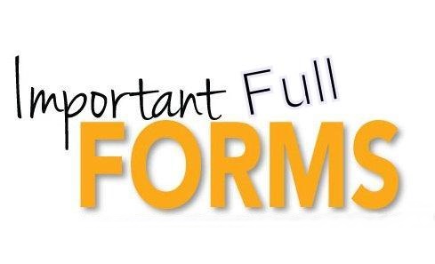 Very Important And Most Useful Full Forms - You Must Know