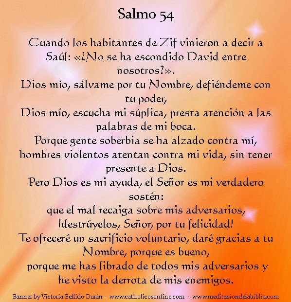 Cristo Para las Naciones: Meditando en la Palabra de Dios, _Salmo 54