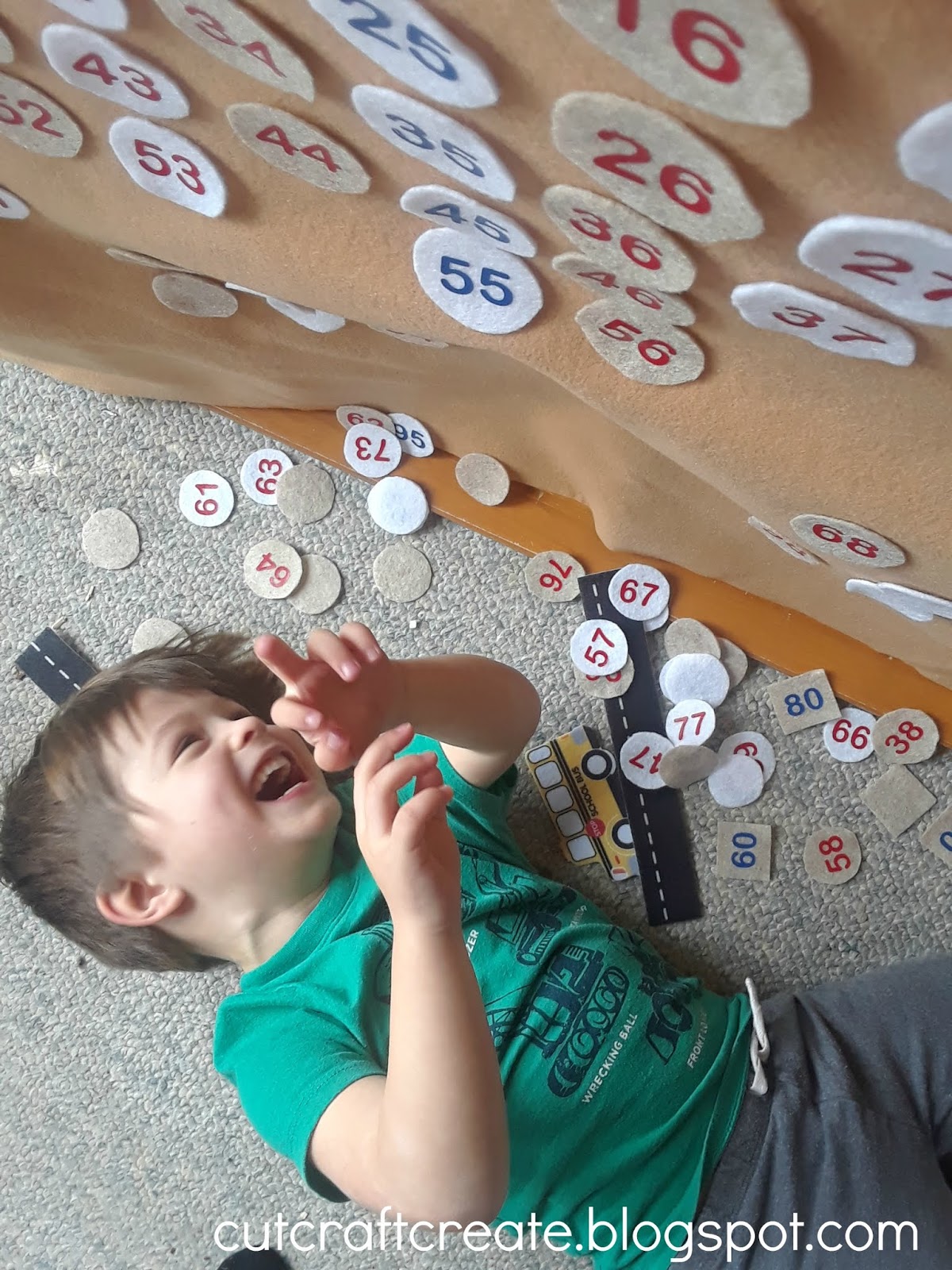 Cut, Craft, Create: Felt "skip counting" board