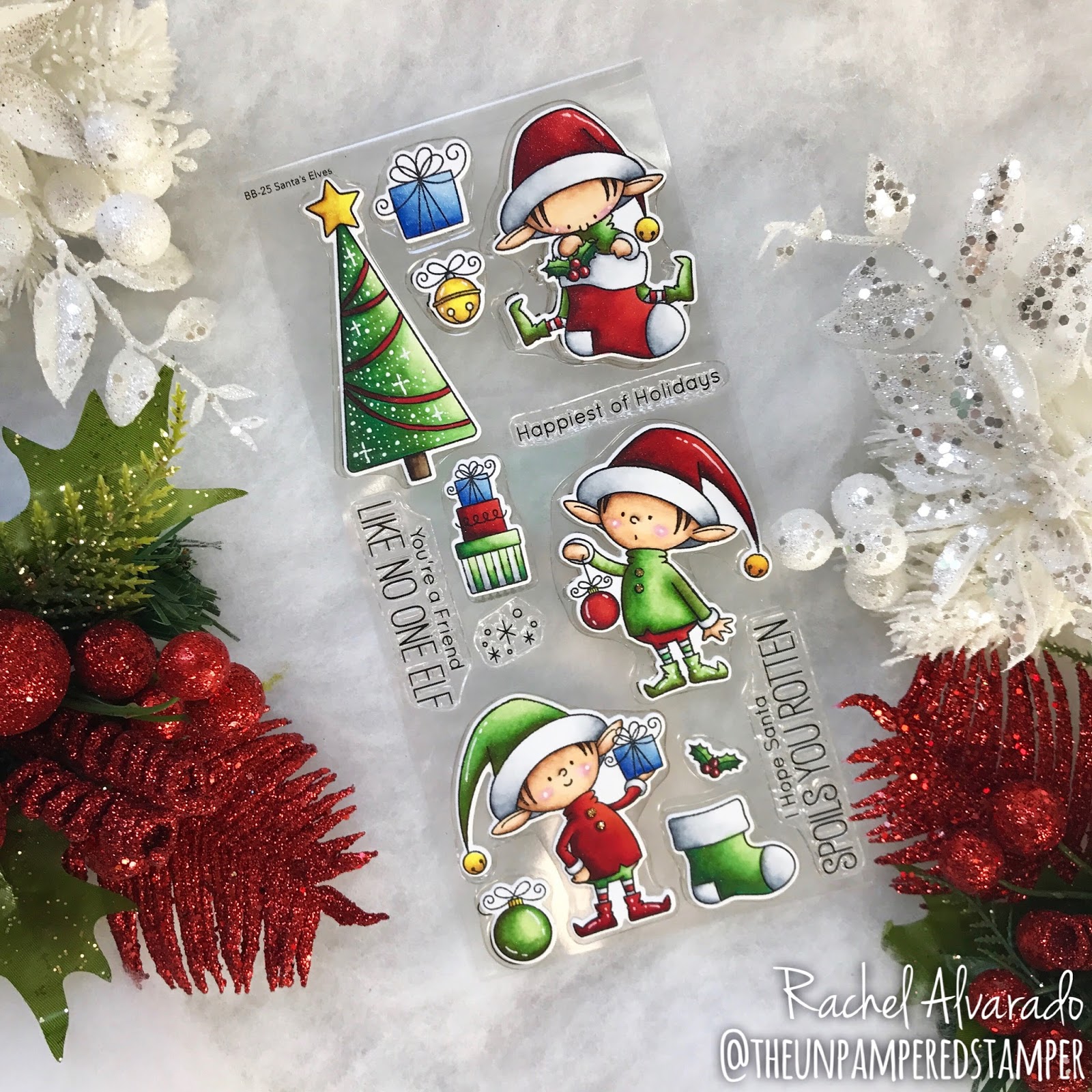 The Unpampered Stamper: Santa's Elves Box Card - My Favorite Things
