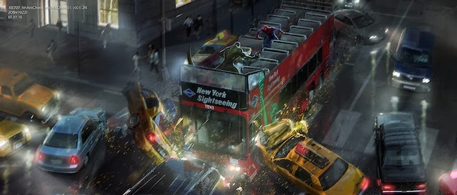 See the Lizard Bus Chase You Never Saw in THE AMAZING SPIDER-MAN ...