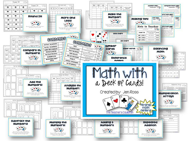 Wishlist Wednesday - Math with a Deck of Cards - Teacher by the Beach
