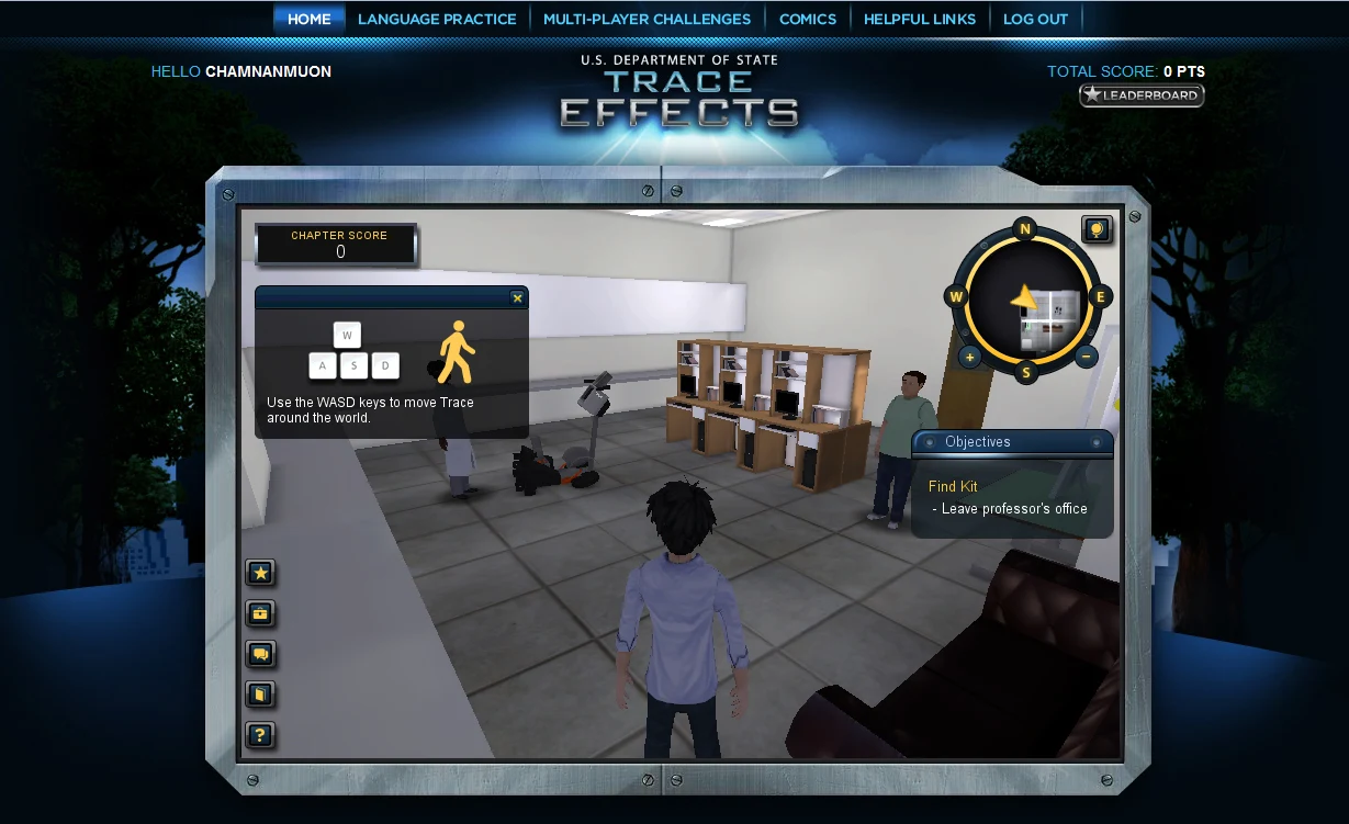 A new online video game for English learners, Trace Effects ...