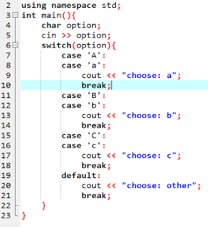 藍噹科技: C++ 程式語言基本教學---switch