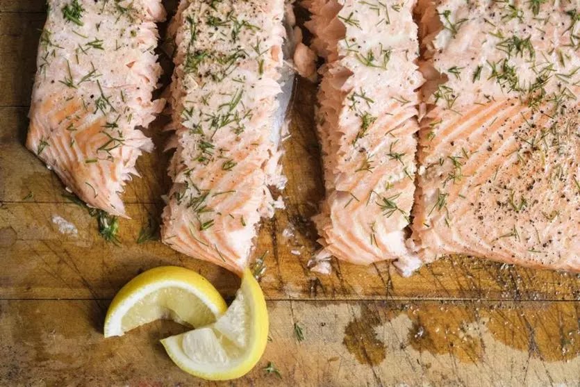 Oven-poached salmon, and 2 fancy sides to impress your guests
