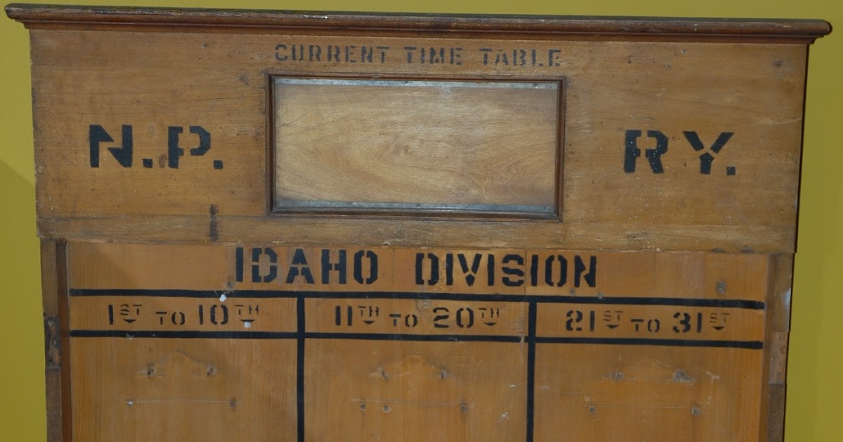 Big Bend Railroad History: Wheeler Train Order Board