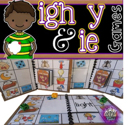 Long i Spelled igh, ie, y, i_e, and i