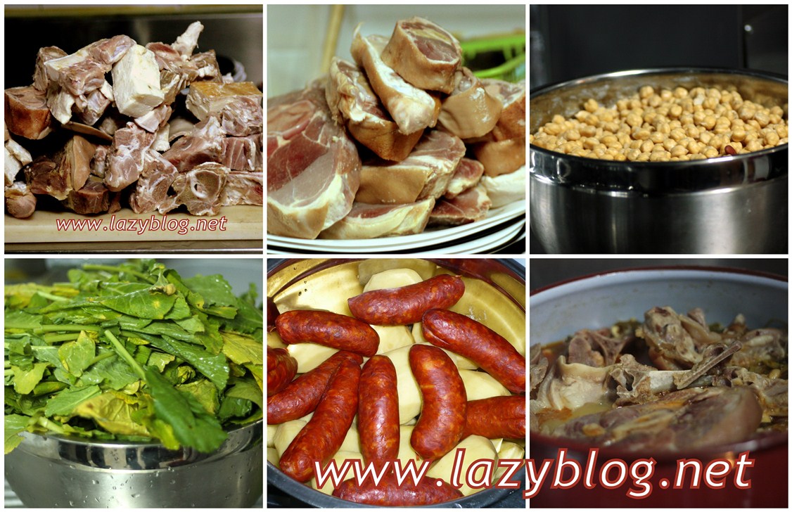 Laconada o lacón con grelos. Receta de carnaval