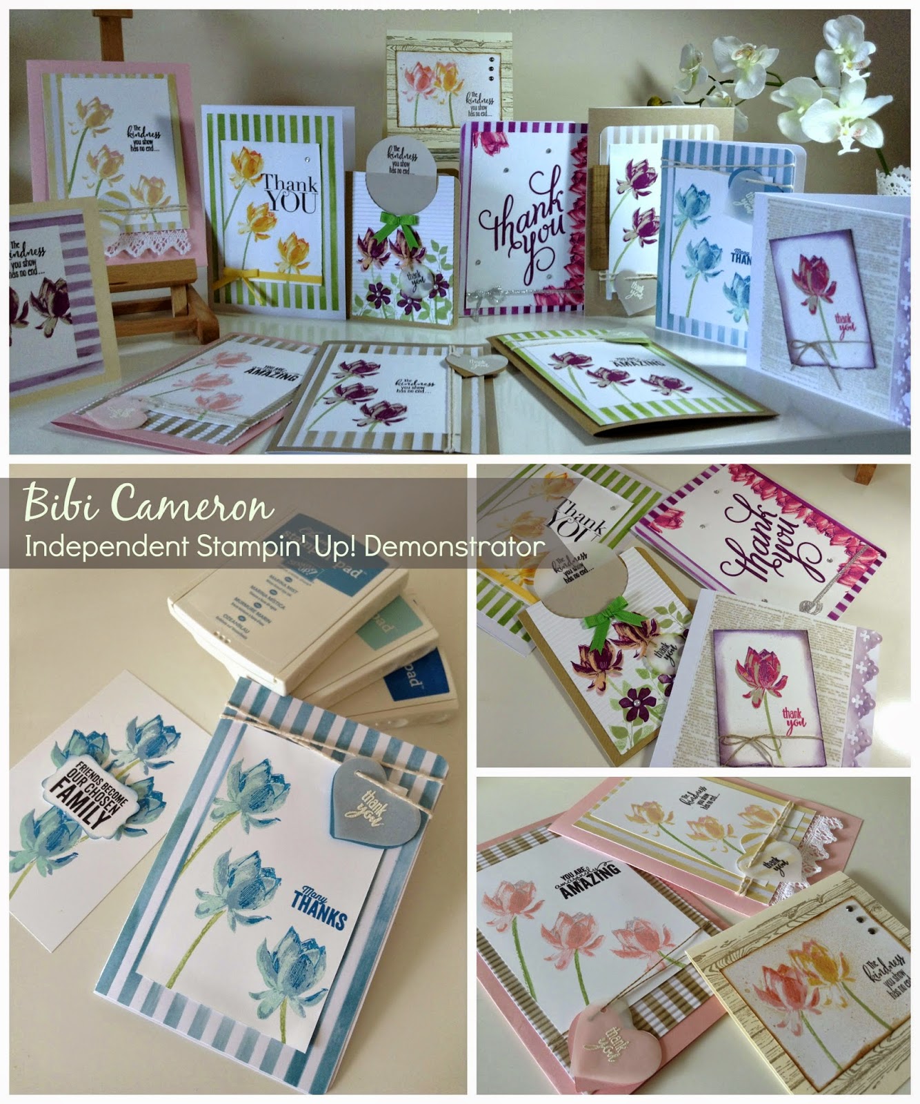 LOTUS BLOSSOM STAMP SET - 2 AND 3 STEP STAMPING TECHNIQUE TUTORIAL ...