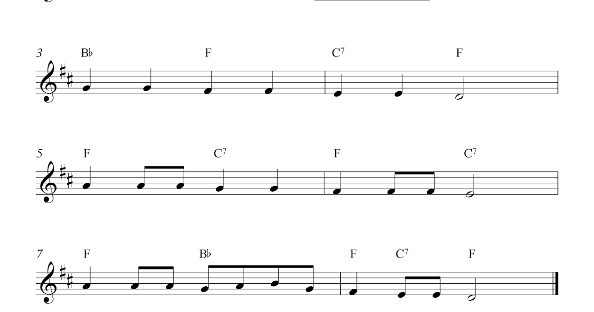 Easy Sheet Music For Beginners: Free easy alto sax sheet music | Baa ...