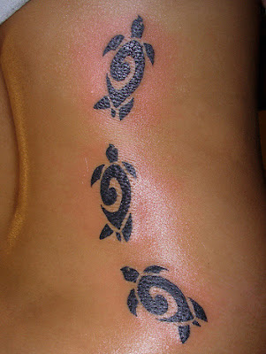 New Tattoo Trend Design: 5 Simple Tribal Animal Turtle Tattoo Designs