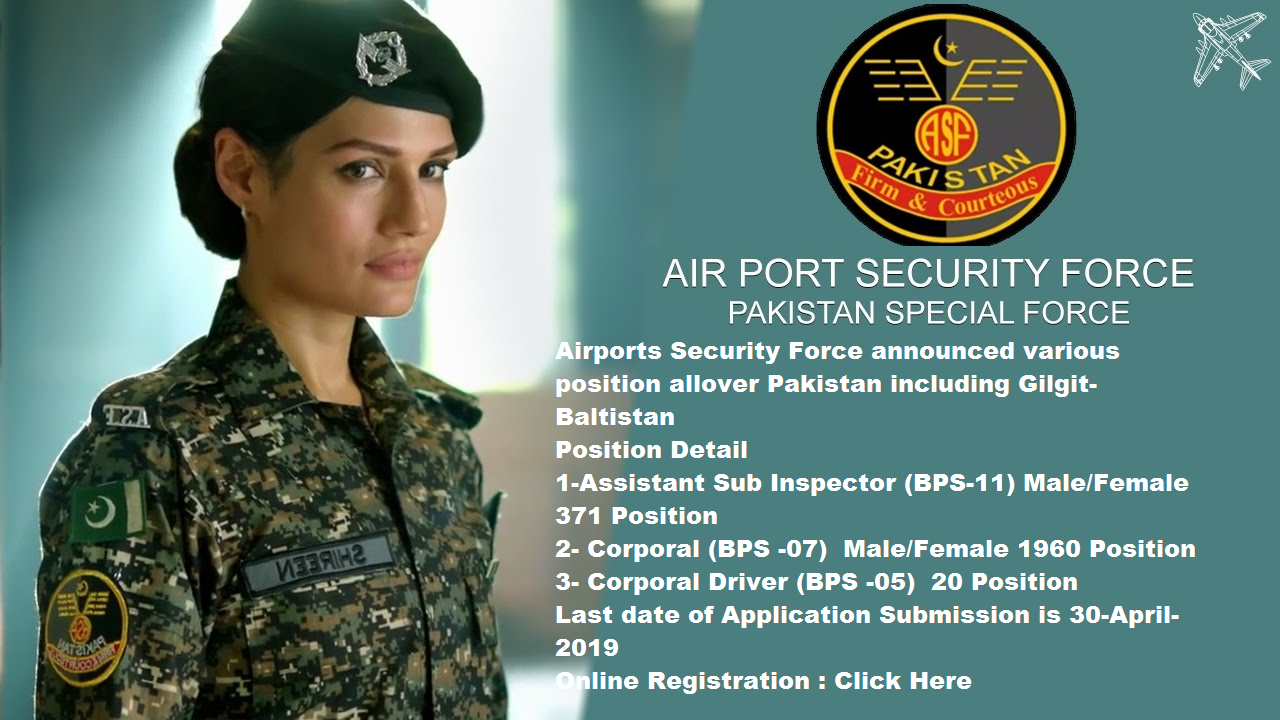 Gilgit-Baltistan Career Forum: ASF announced various position allover ...