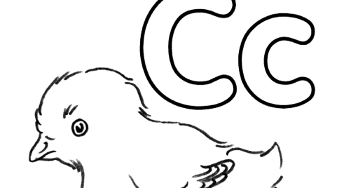 Crayon Palace: "C is for chick" alphabet coloring pages