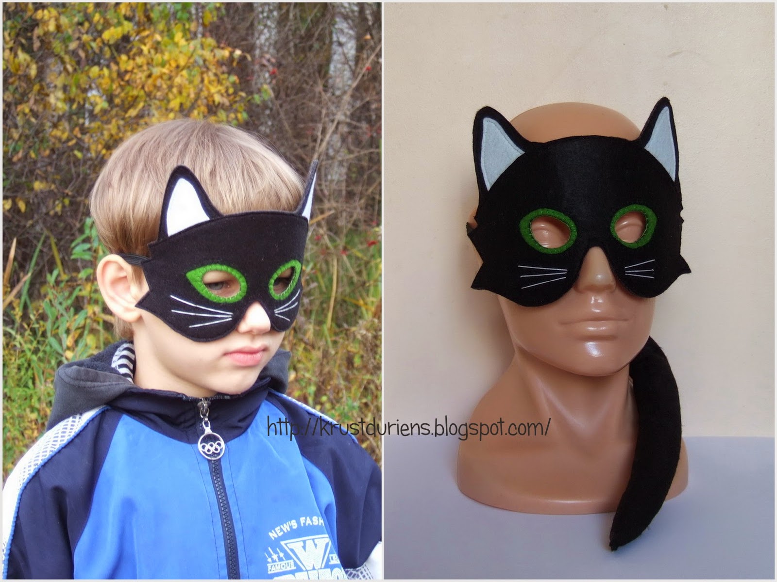 Rokdarbu vācelīte: Jaunas maskas: pele, kaķis, lapsa un zaķis