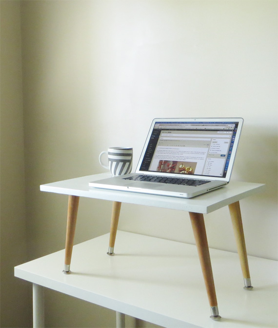 How to Make a DIY Standing Desk Add-On | Creative Green Living