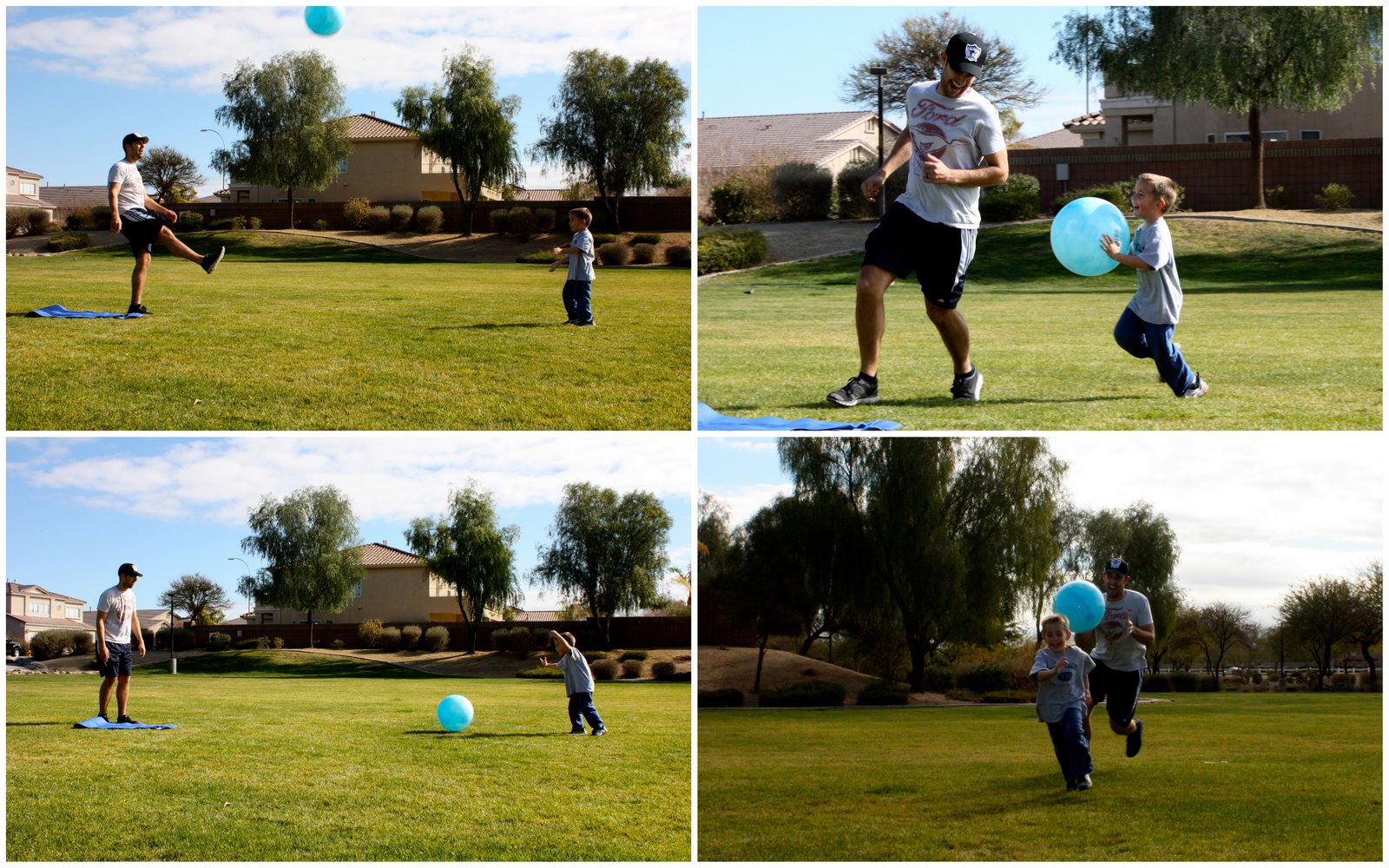 Life as a Ledogar: Perfect day for some family kickball