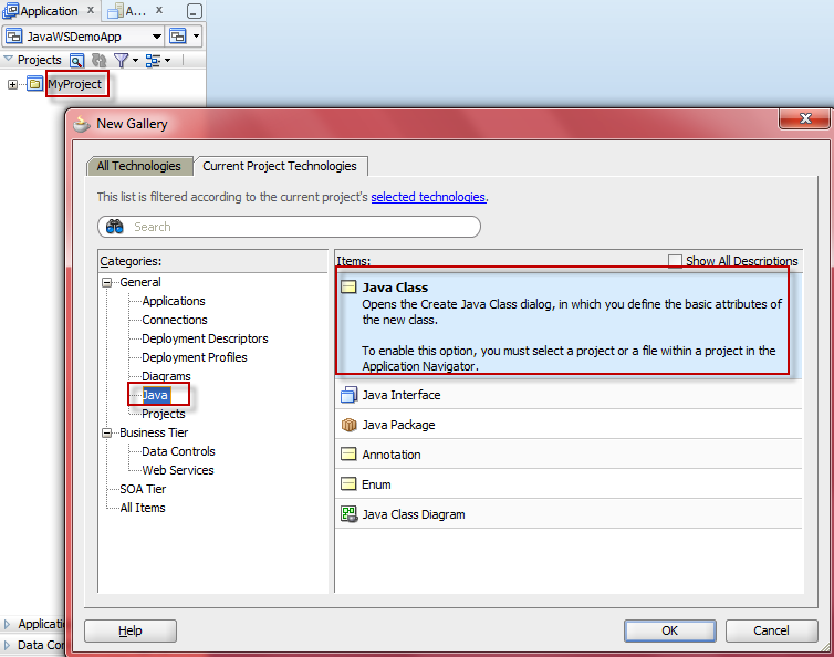 Soa Oracle Apps And Oaf World Create A Web Service From A Java Method In Jdeveloper 9842