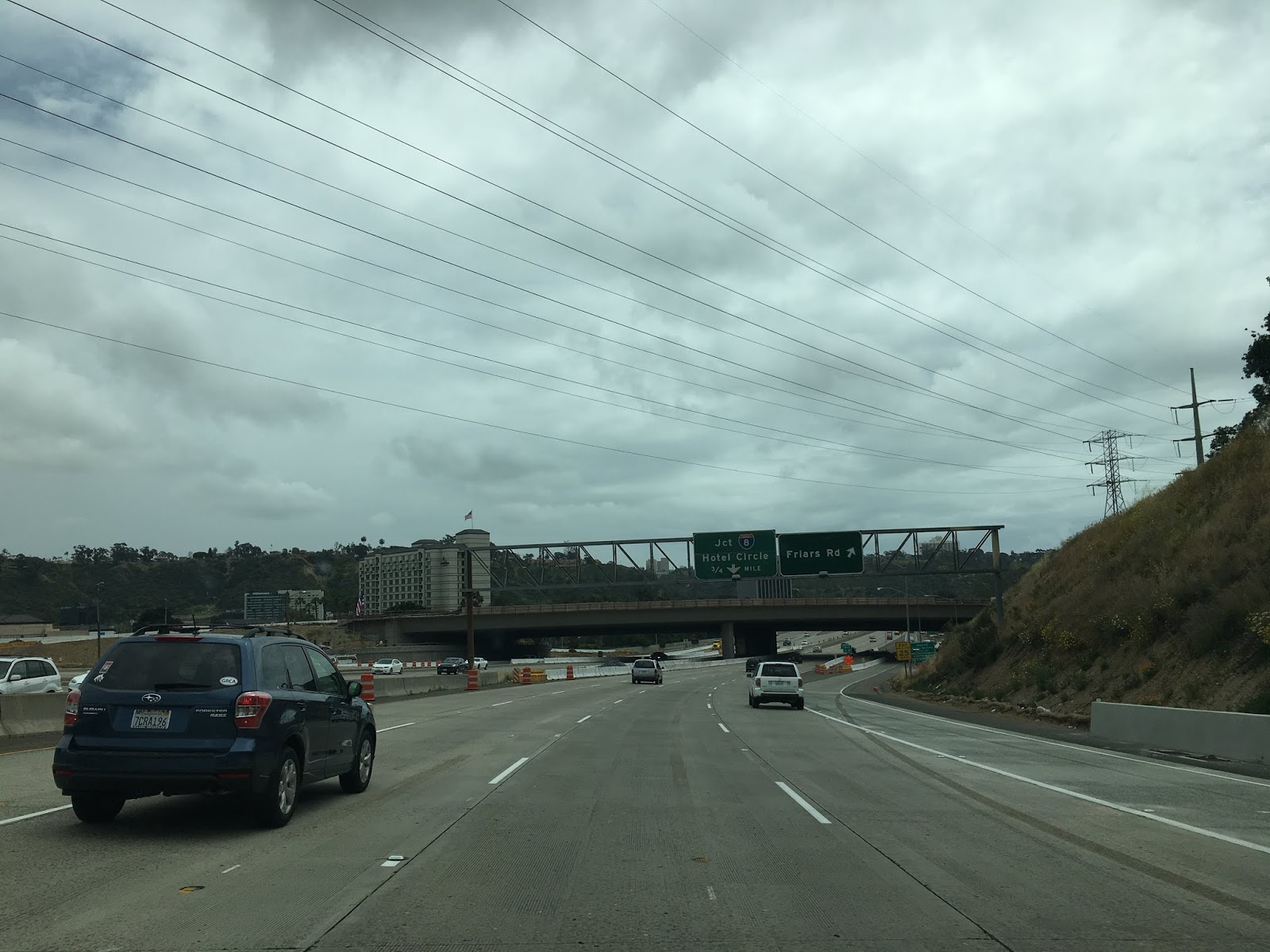 California State Route 163; Old US Route 80/395 on the Cabrillo Freeway