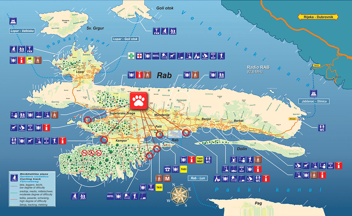 Croaziatours Blog: Spiagge sull'Isola di Rab (Arbe)