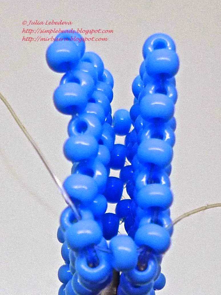 Beading for the very beginners: Basics of Right Angle Weave. Part 2 ...