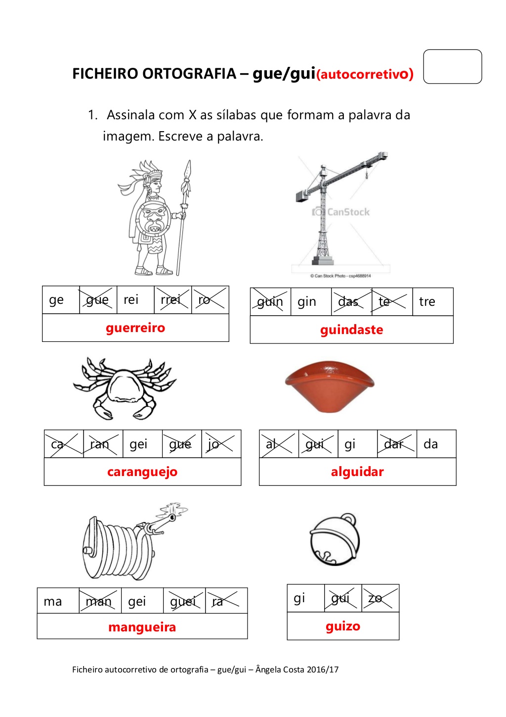 ATIVIDADES COM GUE E GUI.