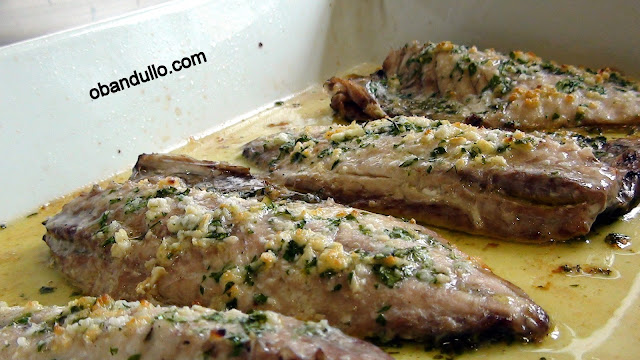 O Bandullo - Recetas de cocina en vídeo: Lomos de Jurel al Horno