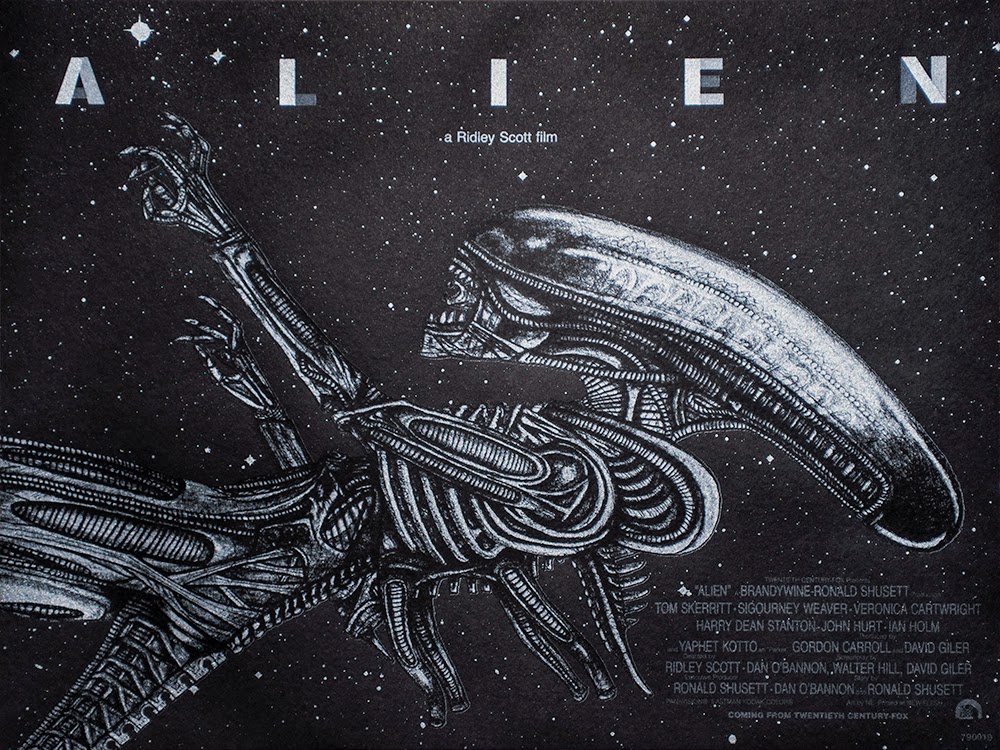INSIDE THE ROCK POSTER FRAME BLOG: New Flesh Alien Deep Space Poster