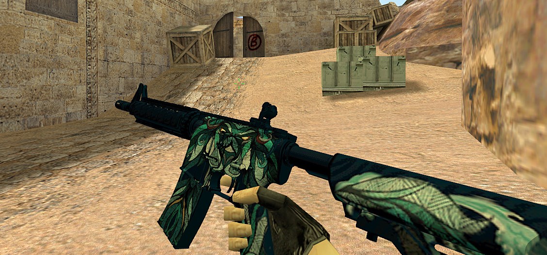 Skin M4A4 - Water Lion (CS:GO) HD para CS 1.6 - CS Revo!