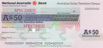 postal & numismatic: National Australia Bank Ltd - nd1984 Traveller ...
