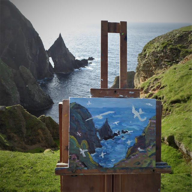 Fair Isle: Painting - Fair Isle - Keeping it Loose