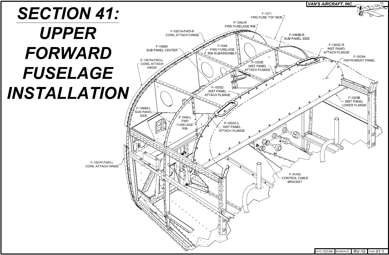 Operation "RV-10": Upper Forward Fuselage Installation & What next?