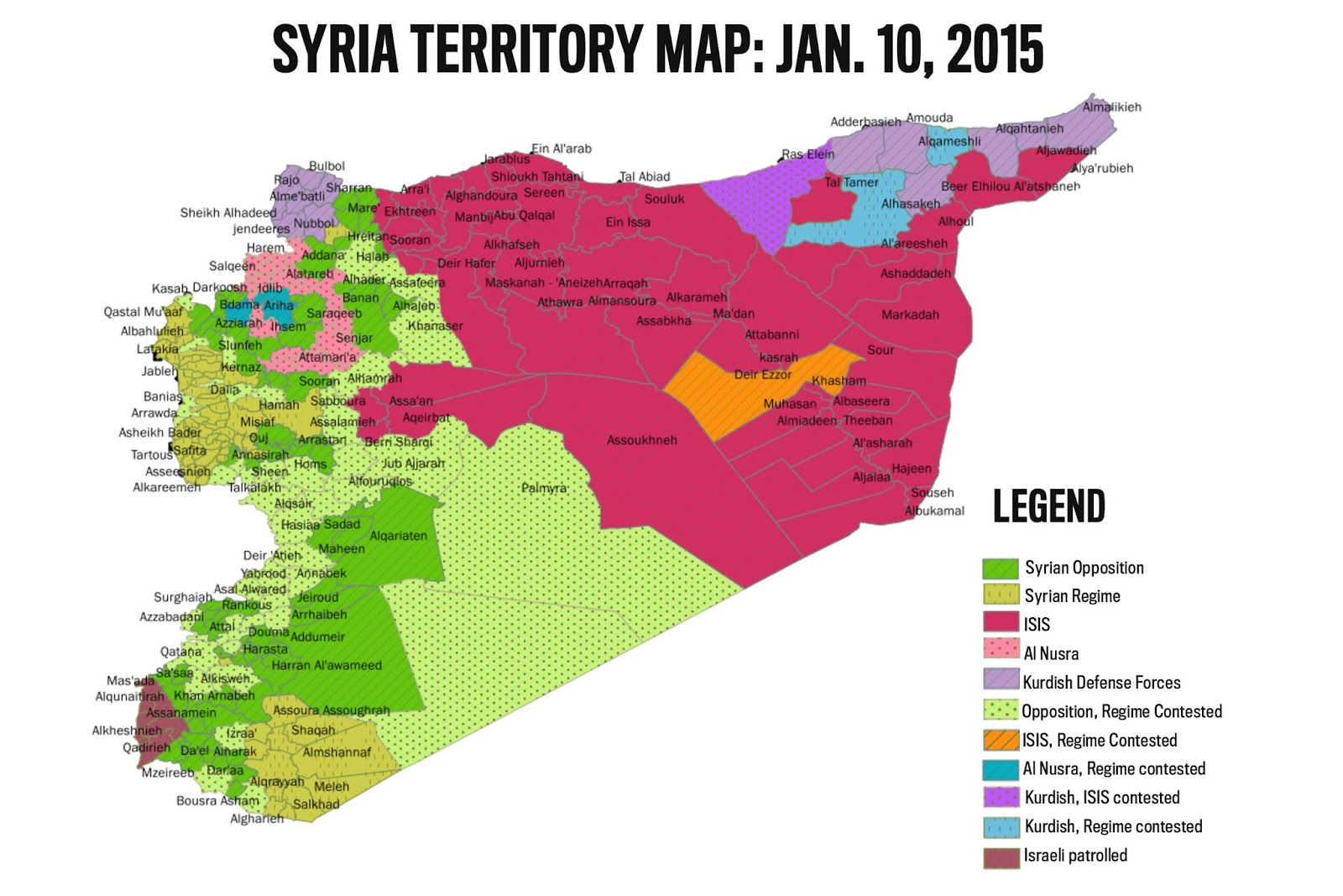 Blízkovýchodní stránky: Syrian Conflict 2014/2015 in Maps