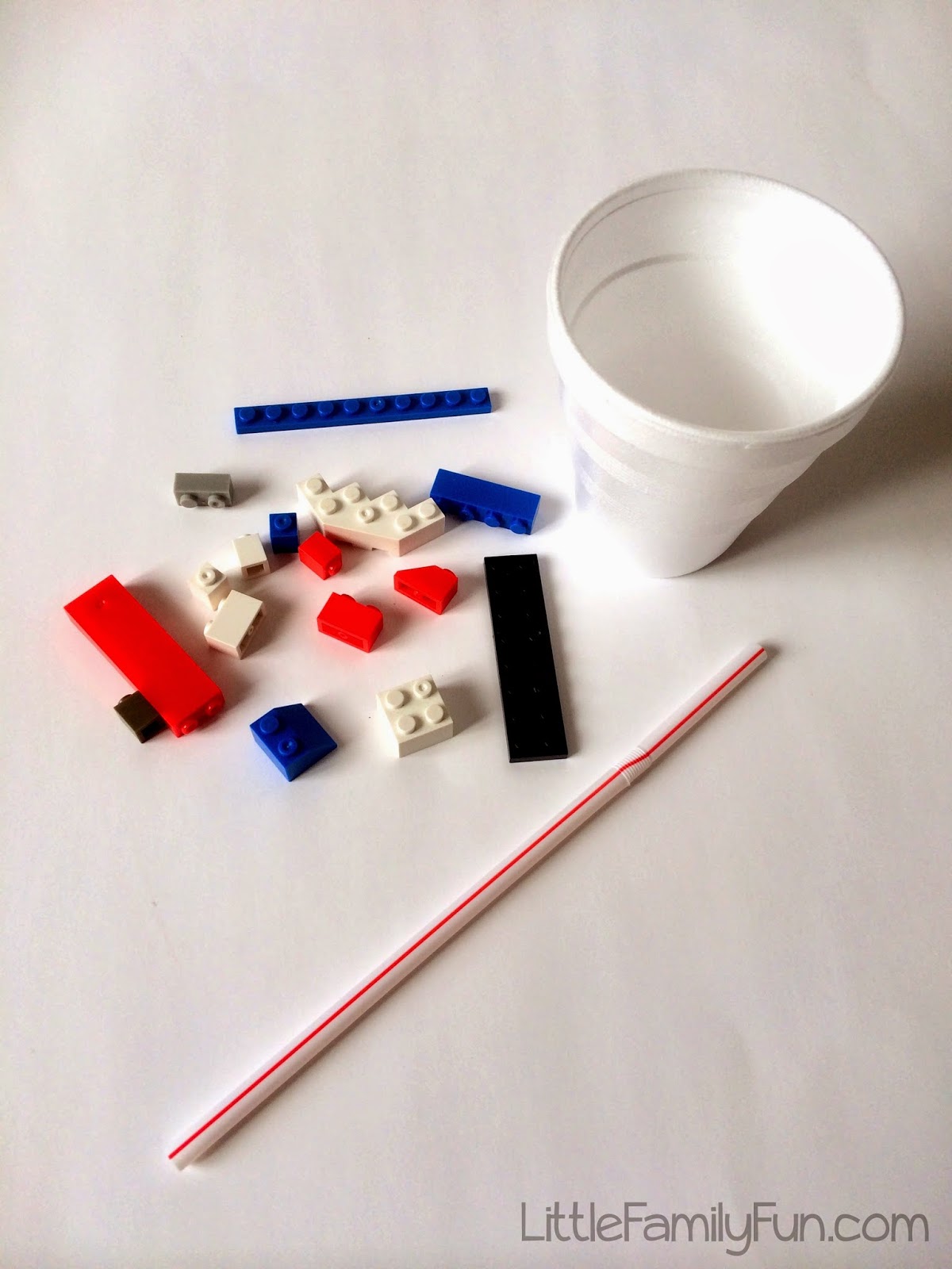 Little Family Fun: Lego Straw Race!