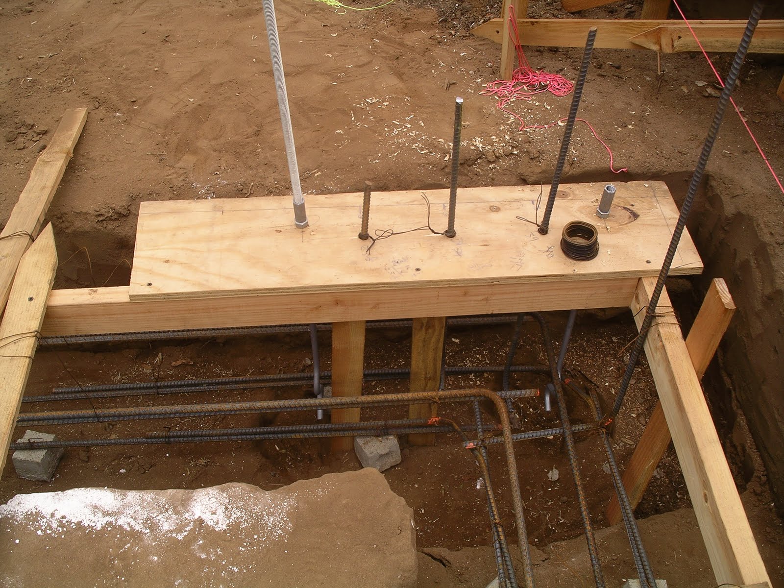 Home Remodeling Step By Step: Step 9 - Putting Steel in the Footing