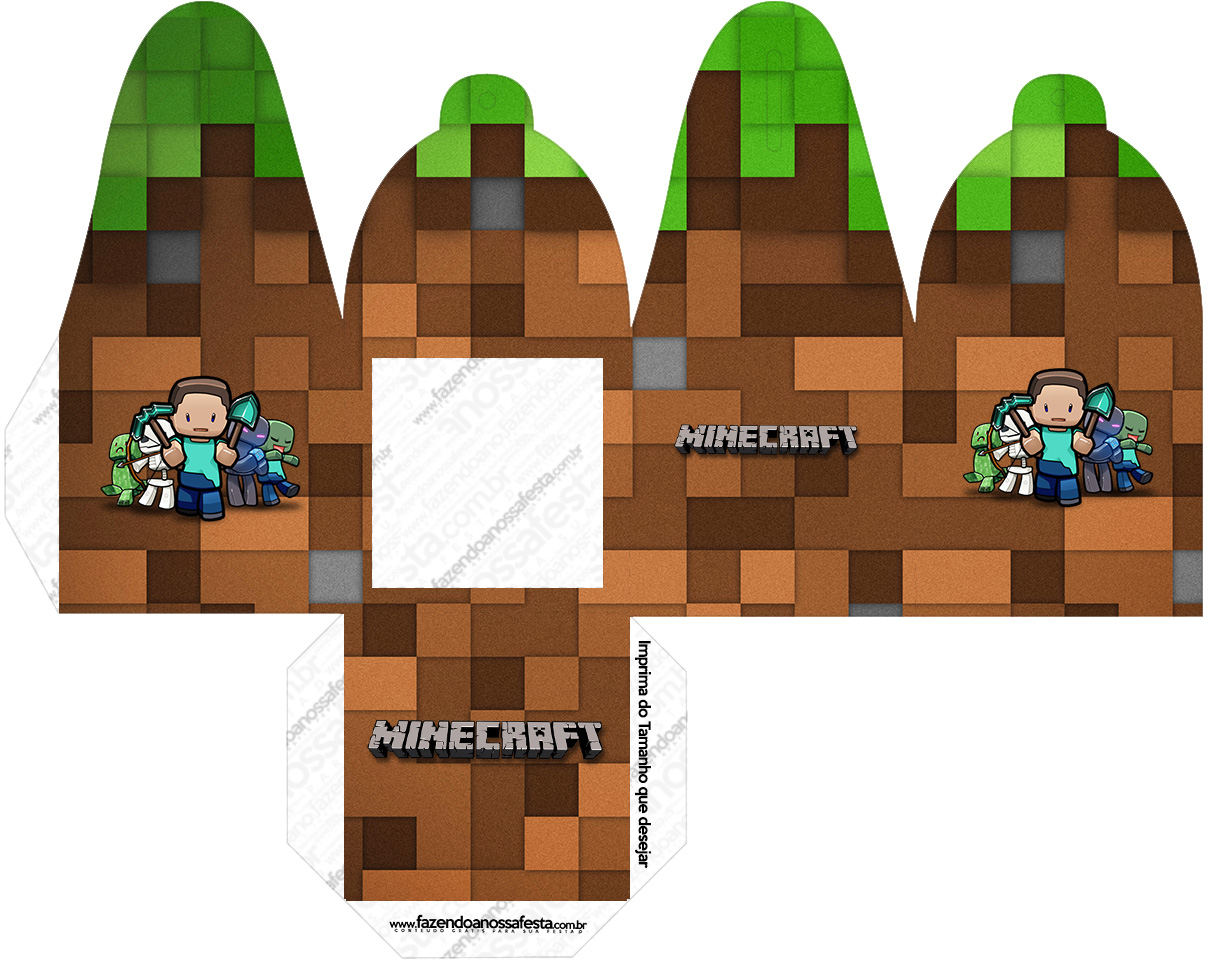 Minecraft: Cajas para Imprimir Gratis. - Oh My Fiesta! Friki