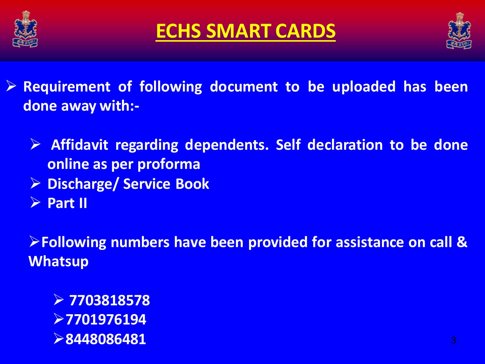 indianexserviceman: ECHS SMART CARD