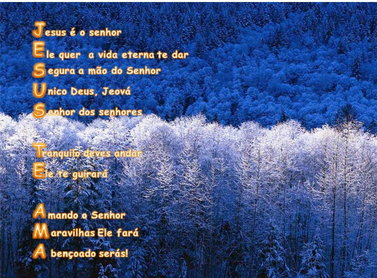 Shekinah News: ACRÓSTICO - JESUS TE AMA