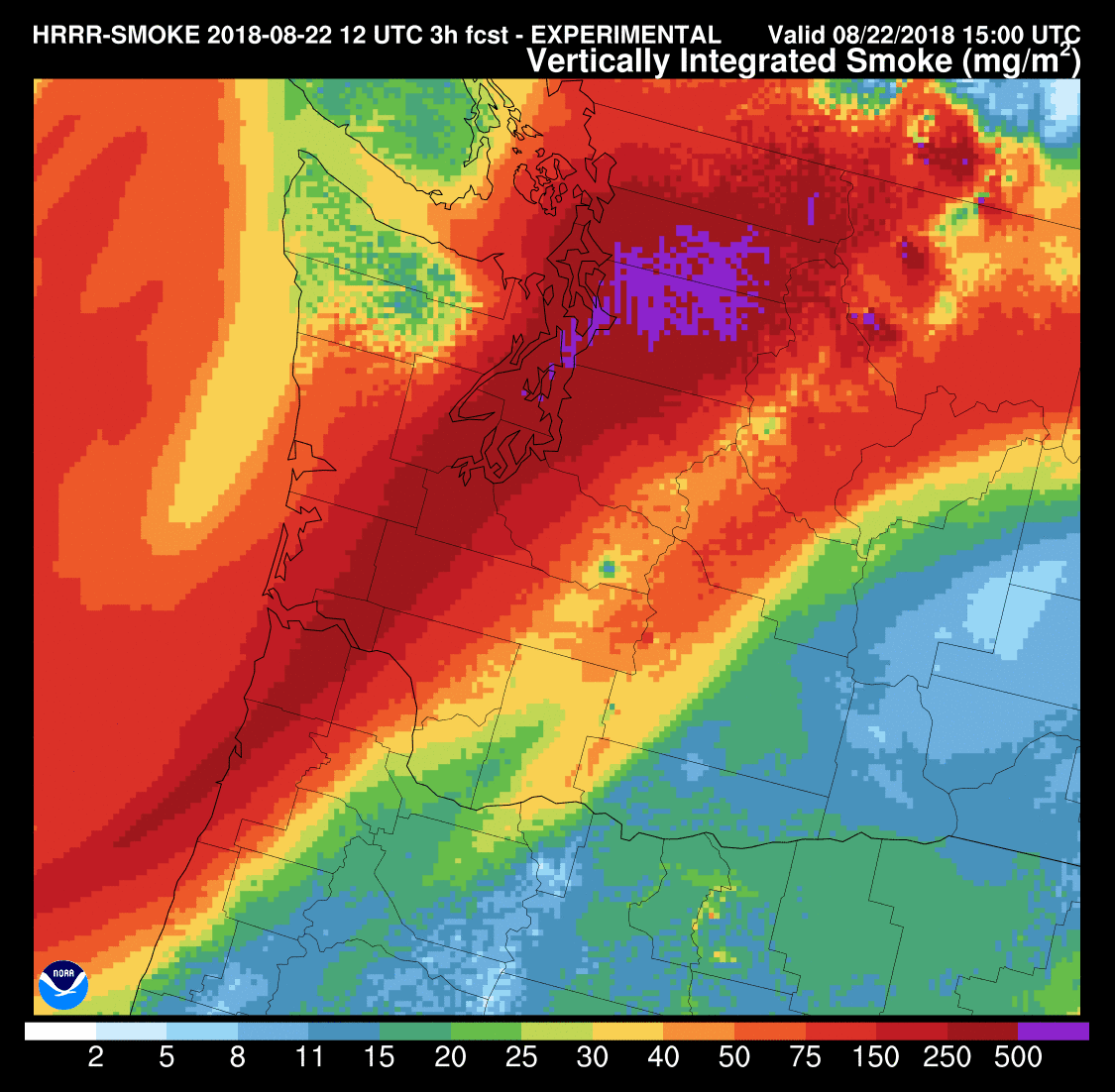 Cliff Mass Weather Blog: Western Washington Smoke: Darkest Before the Dawn