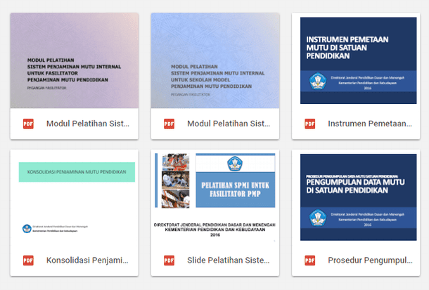 Modul Pelatihan PMP (Penjaminan Mutu Pendidikan) - 7 foldersoal