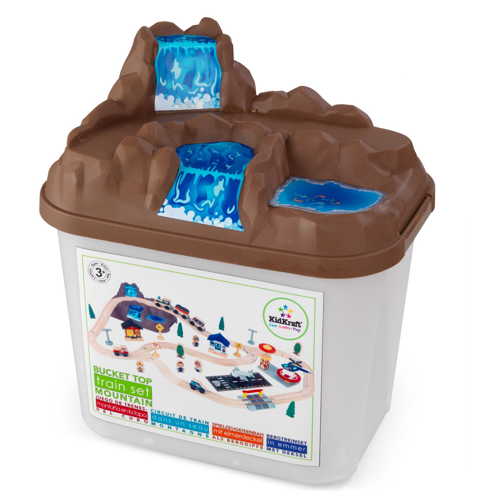 KidKraft Toys & Furniture: Bucket Top Mountain Train Set. Great Fun ...