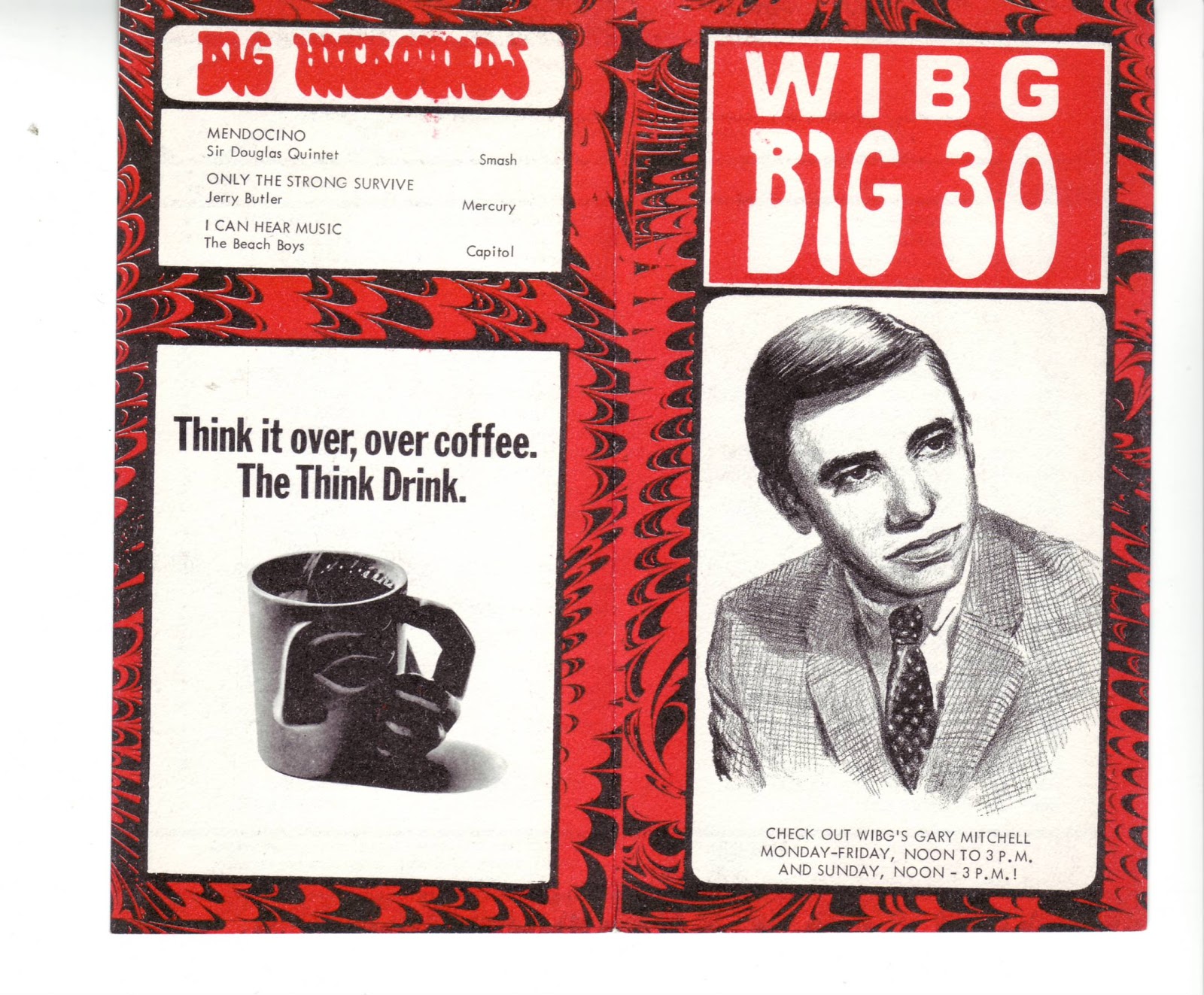 Classic Top 40 Radio: WIBG Philadelphia 2-18-69 Big 30 music survey #41