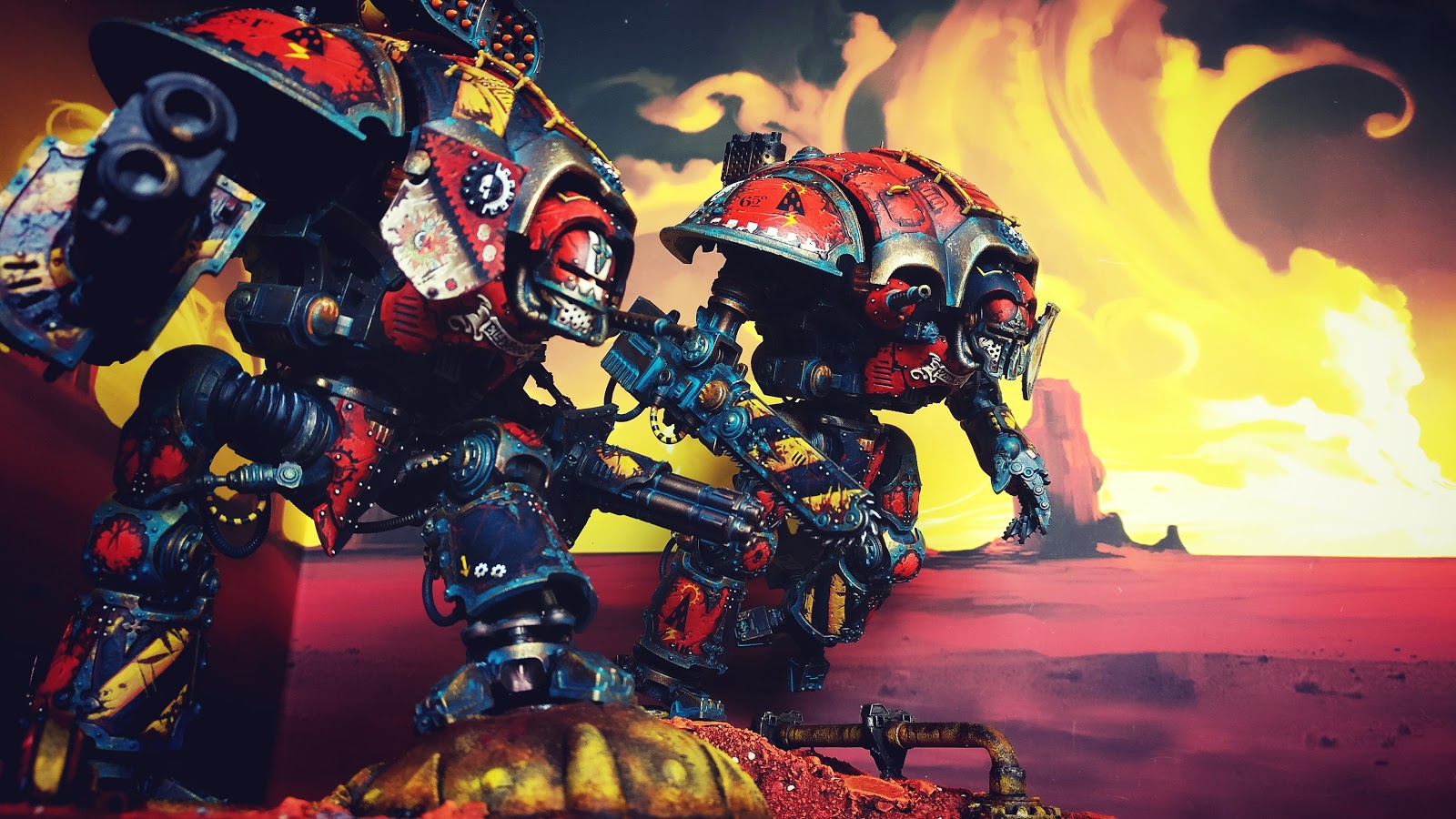 Confessions of a 40k addict: Imperial Knights - House Corvus Twins in ...