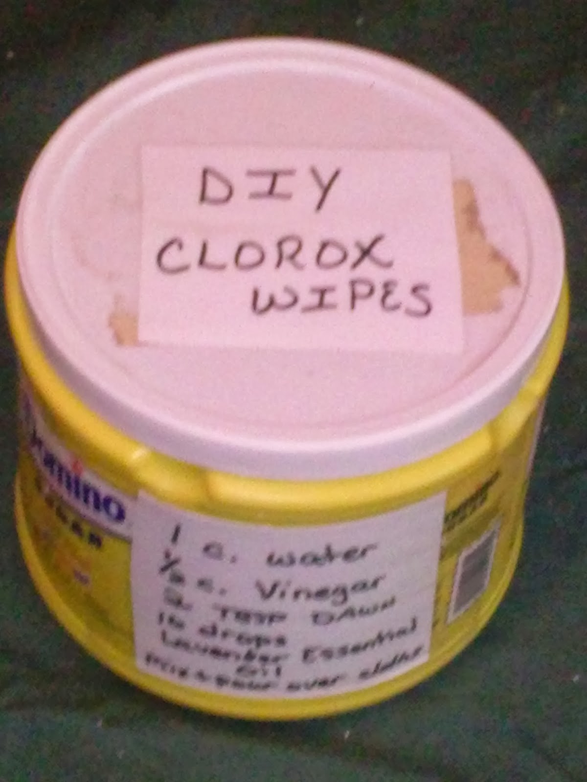 Project: Rainy Day: DIY Project - Clorox Wipes - reusable