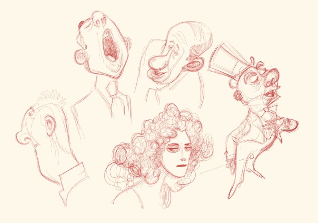 Borja Montoro Character Design: Thumbnails, sketches, doodles