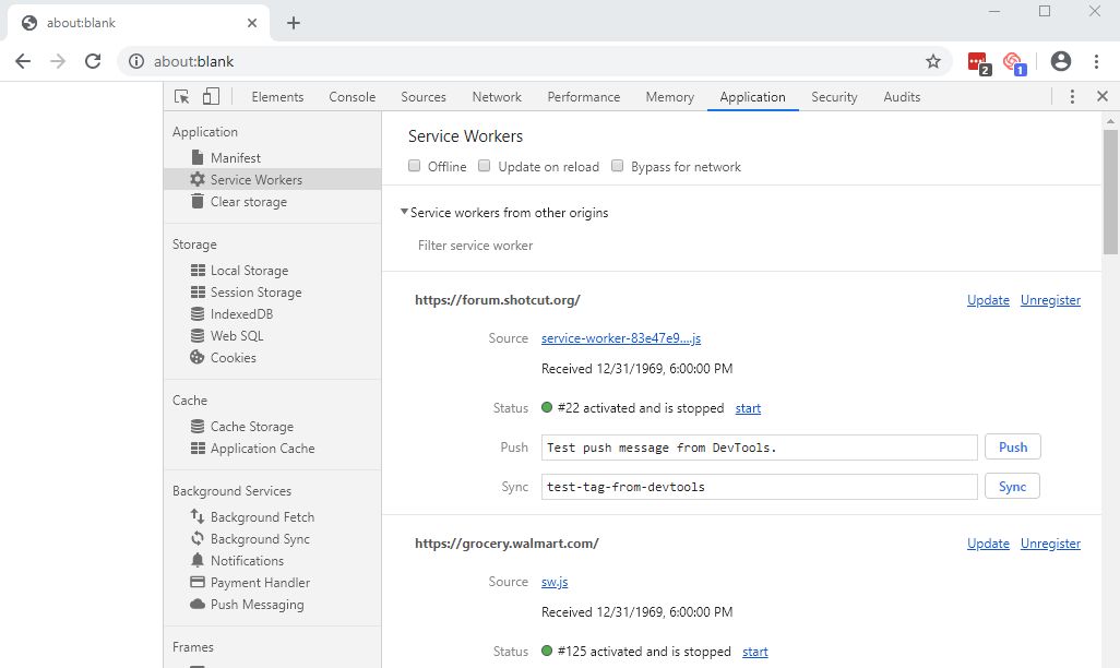 Mark Z's Random notes: Browser Bloat & Service Workers