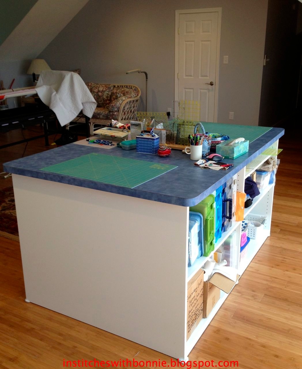 Institches with Bonnie: New Studio -- Cutting Table